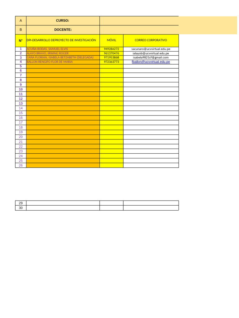 Modelo de Directorio 1 | PDF