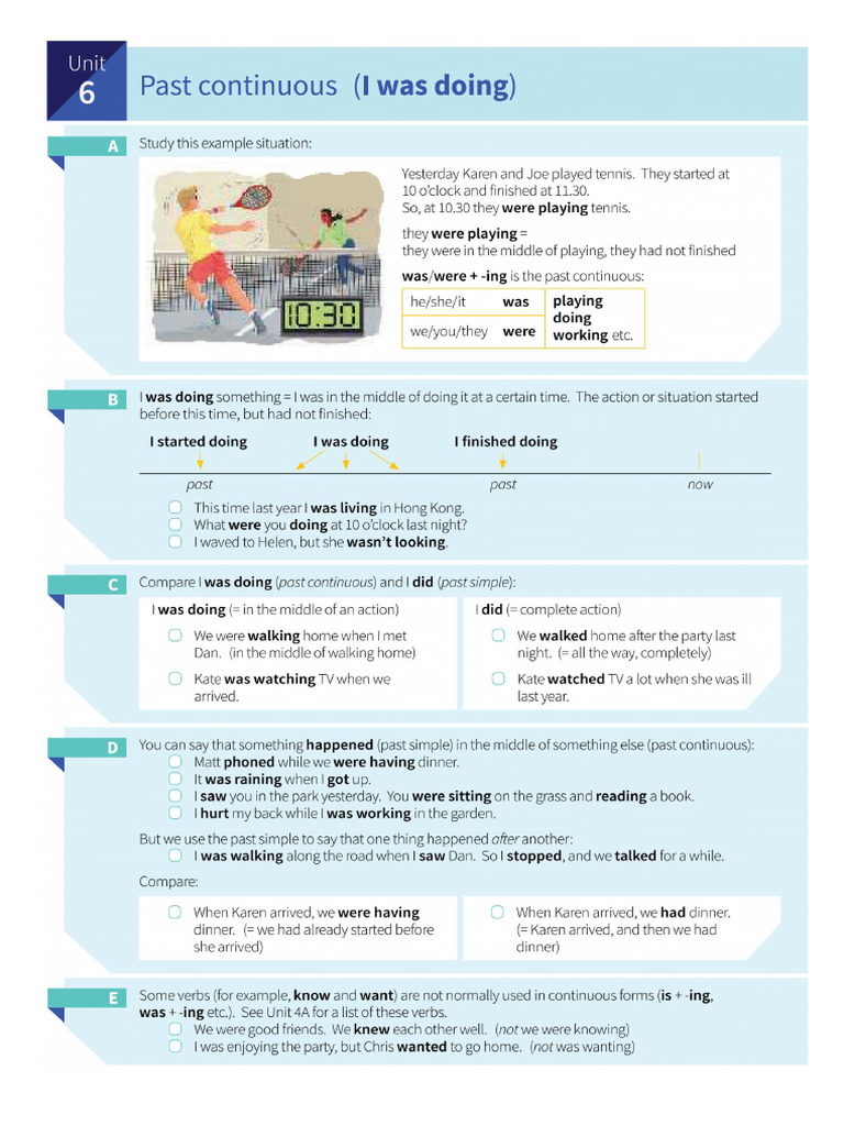 Past Continous | PDF