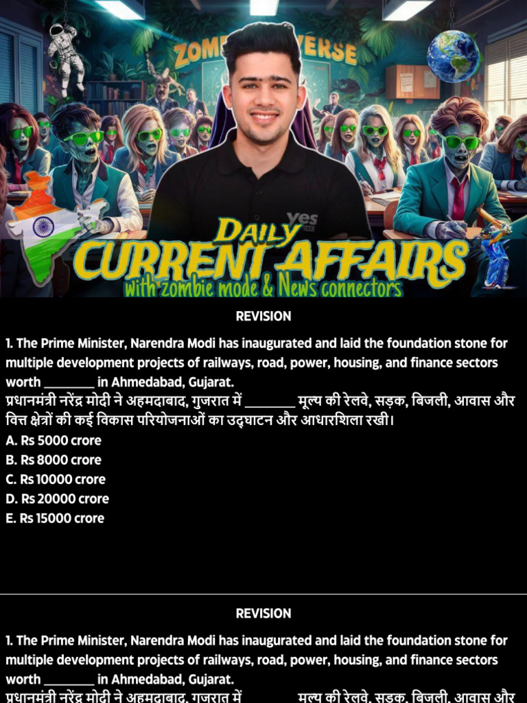 20h Septmber 2024 Current Affairs Final Kush | PDF