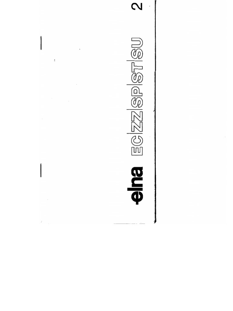 Elna Manual Vol 2 Part A | PDF