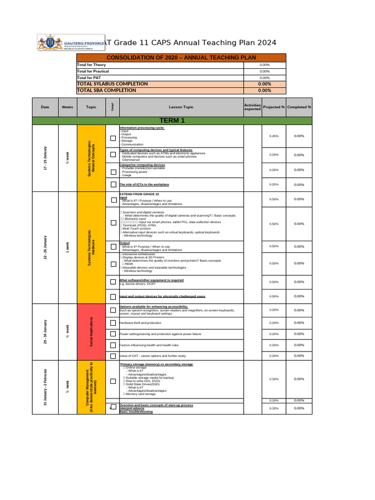 Grade 11 CAT ATP 2024 (3) - 1 | PDF