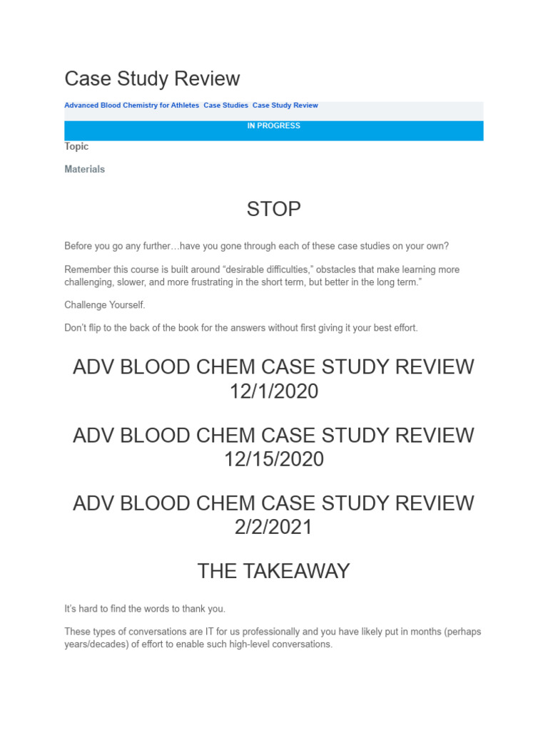 1. Case Study Review_kuba1 | PDF