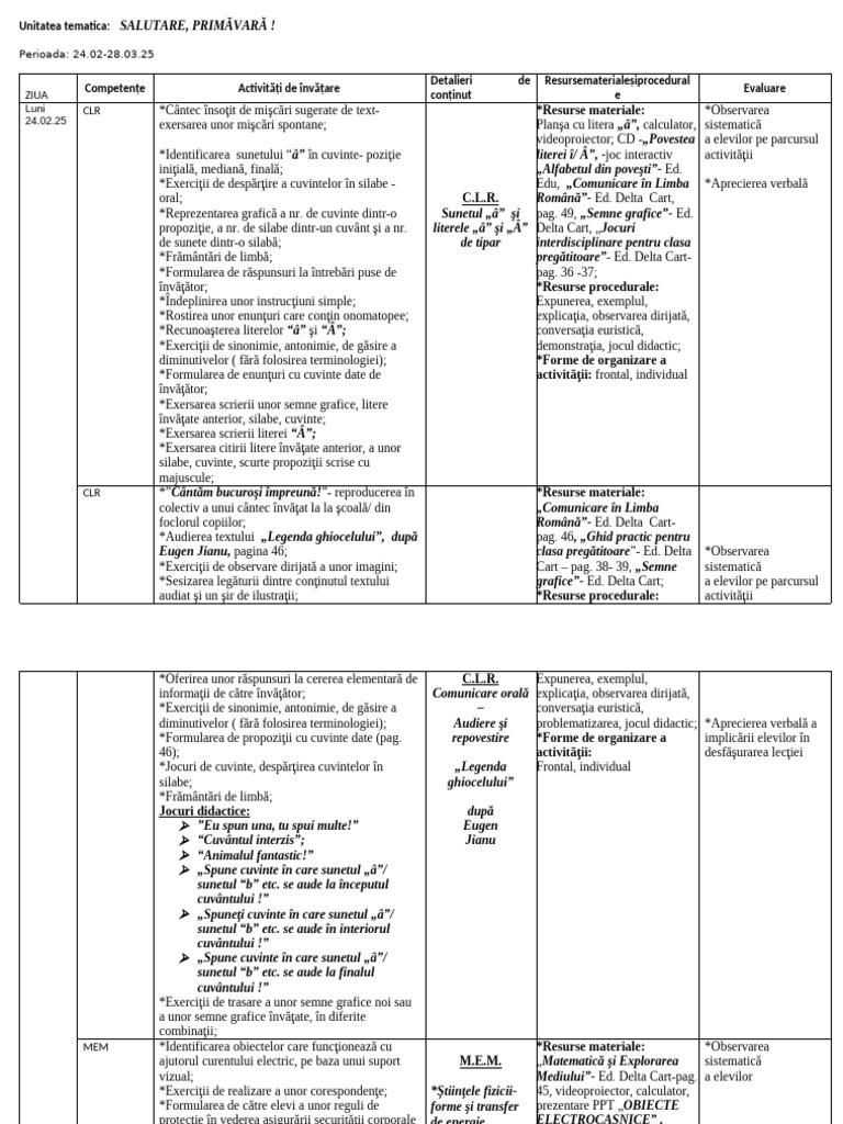 Resurse Materiale:: Ziua CLR | PDF