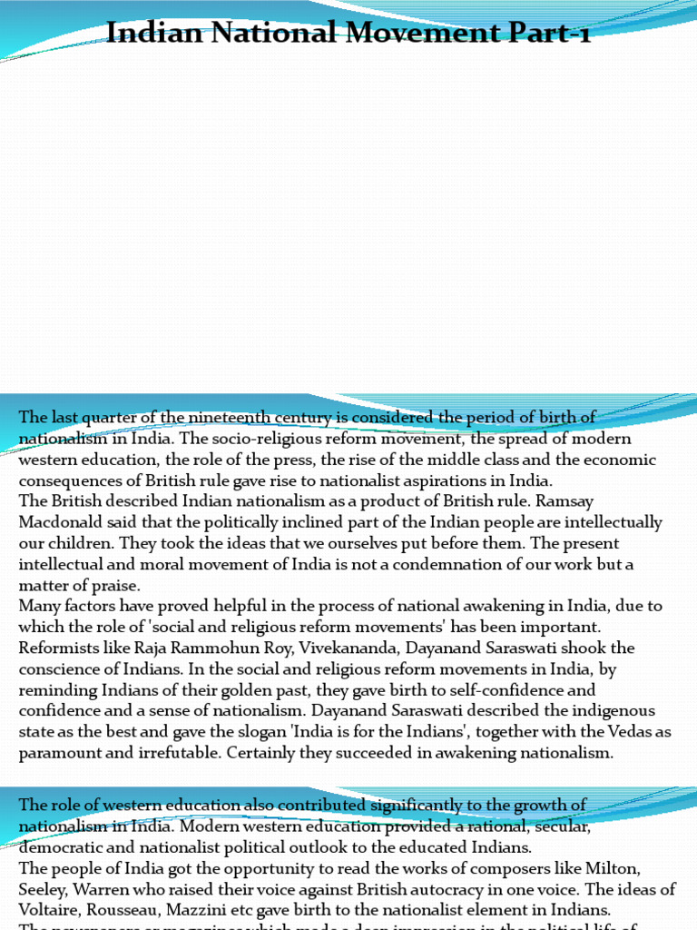 Updated National Movement-1 (E) | PDF