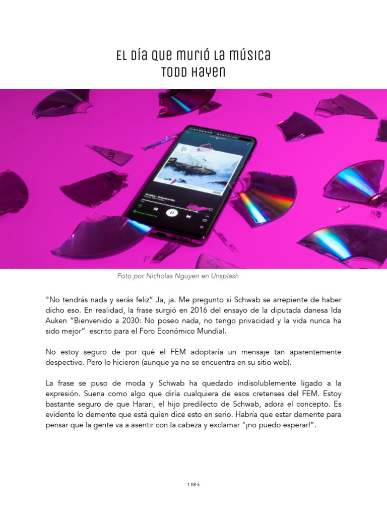 OffGuardian El Día Que La Música Murió Por Todd Hayen | PDF