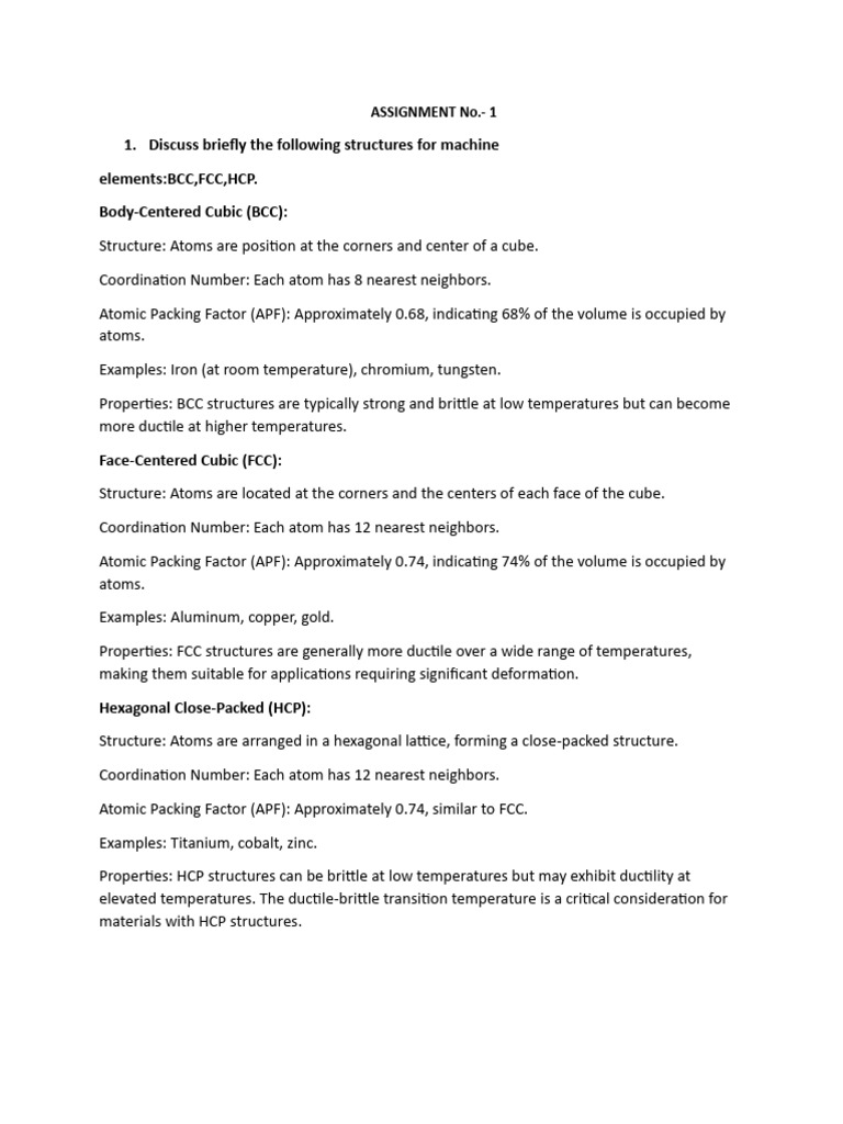 MEMM Assignment 1,2,3 | PDF