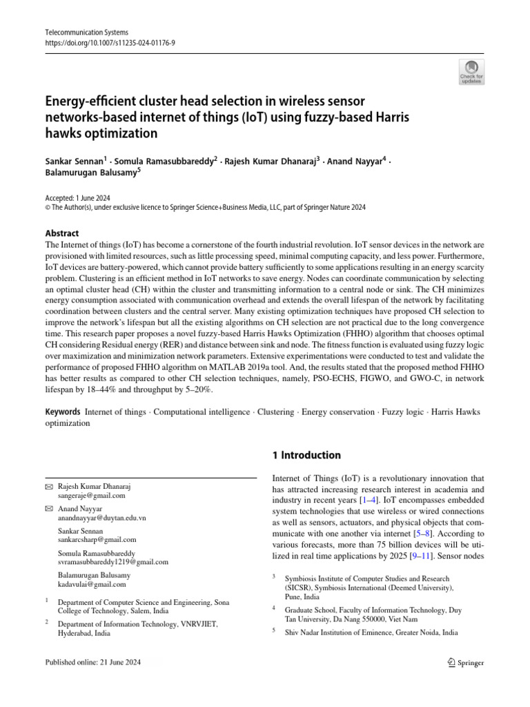 Energy Efficient Cluster Head Selection In Wireless Sensor Networks