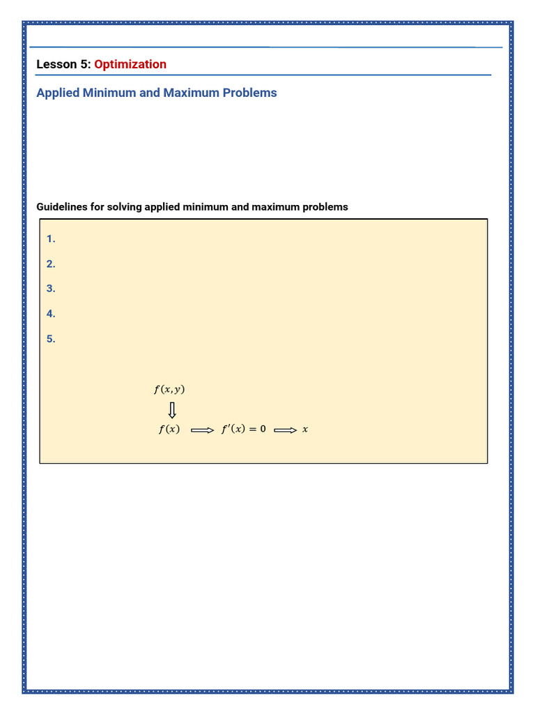 Applications of Derivatives 5 | PDF