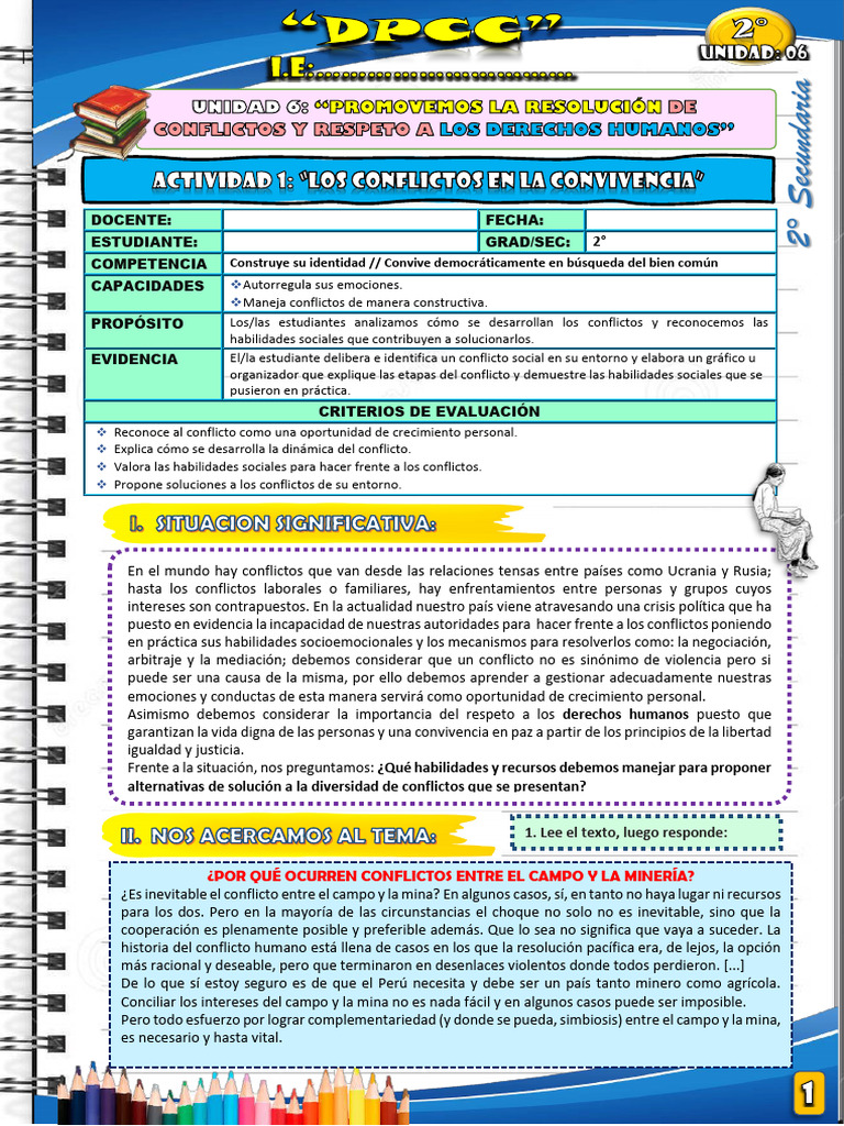 2° DPCC - Actv.01-Unid.6 2023 | PDF