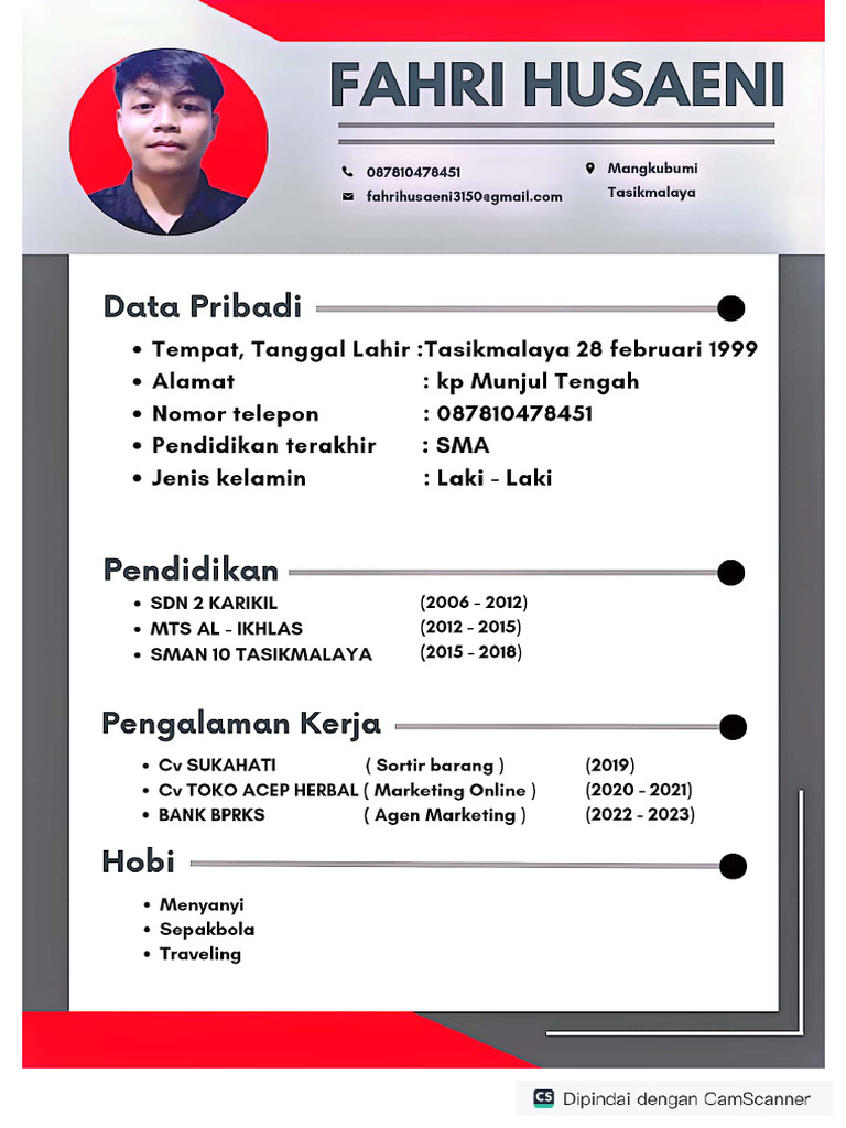 CV Fahri Lengkap 2 | PDF