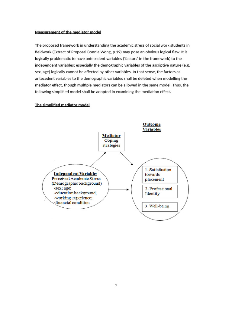 Measurement of the Mediator Model | PDF