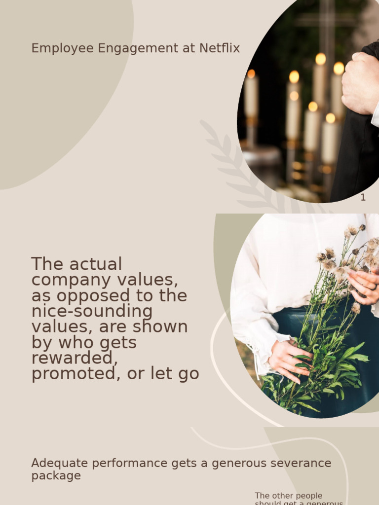 Employee Engagement at Netflix-1 | PDF