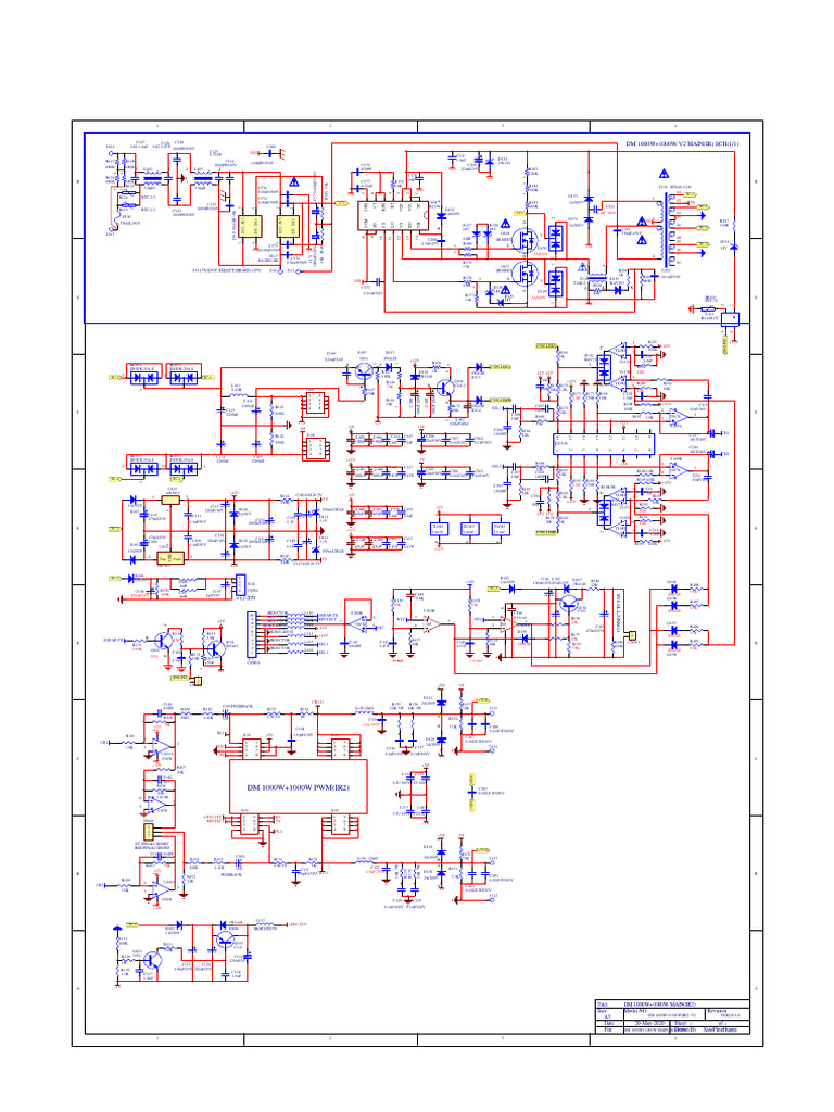 HK21024 P-DM 1000W+1000W V2 Main (Ir2) - SCH | PDF