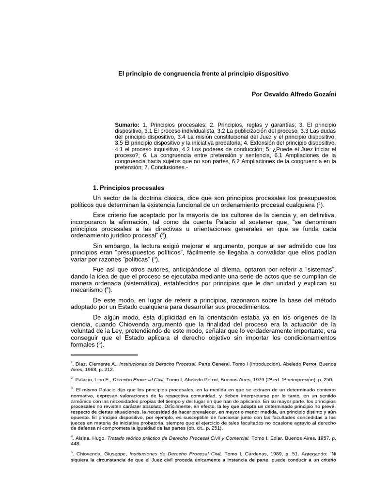 El Principio de Congruencia Frente Al Principio Dispositivo | PDF
