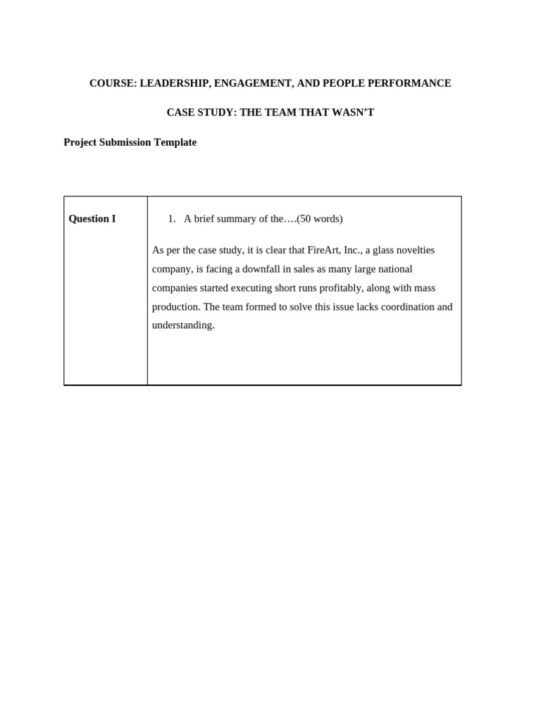 Final Project Submission: Team Dynamics Analysis | PDF | Human ...