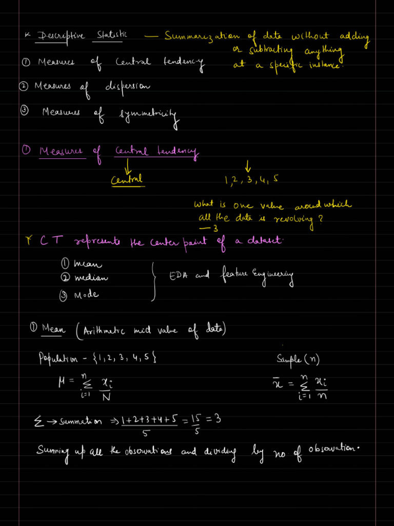 Measures of Central Tendency | PDF