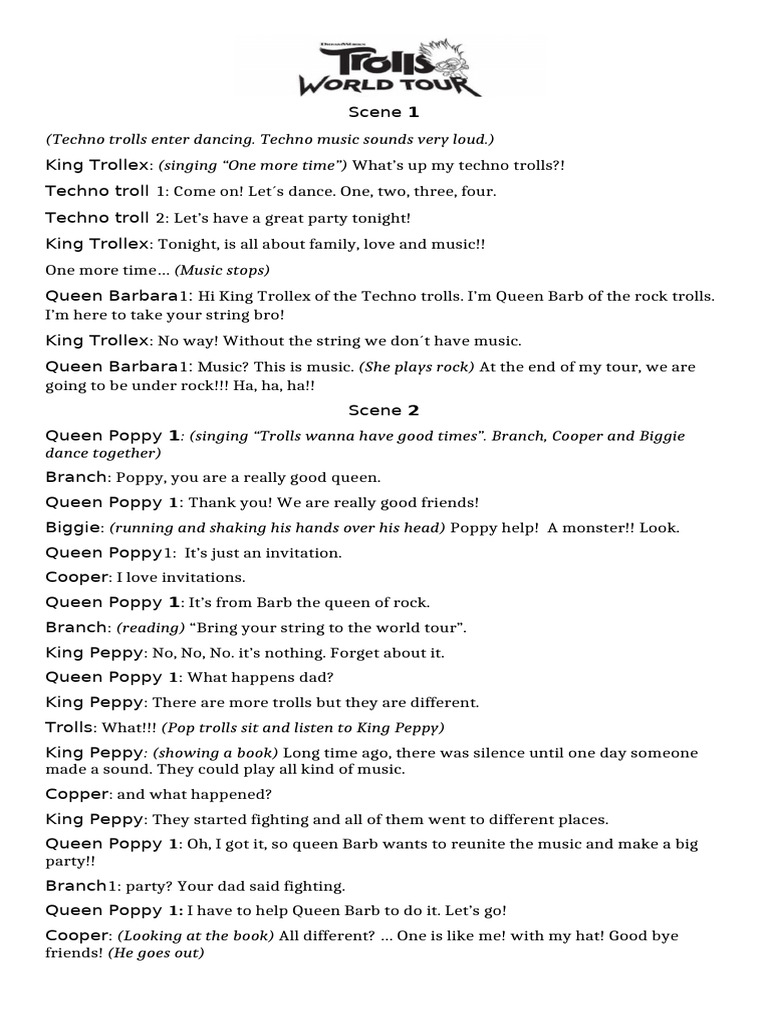 Trolls World Tour script | PDF