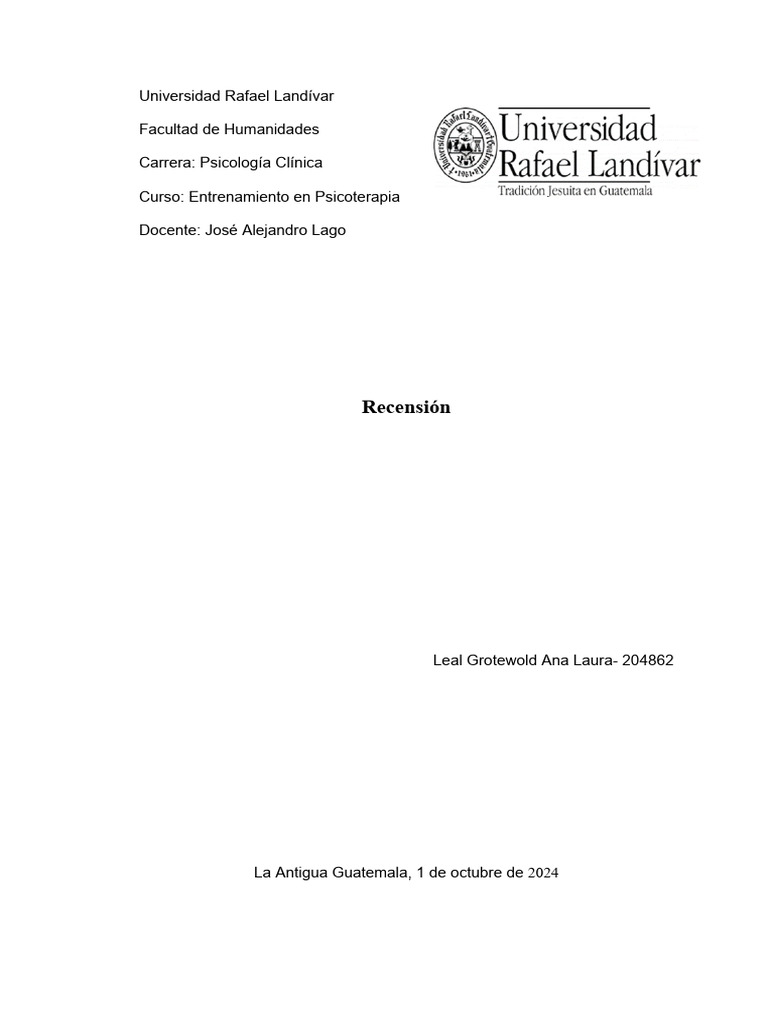 Resumen Resención | PDF