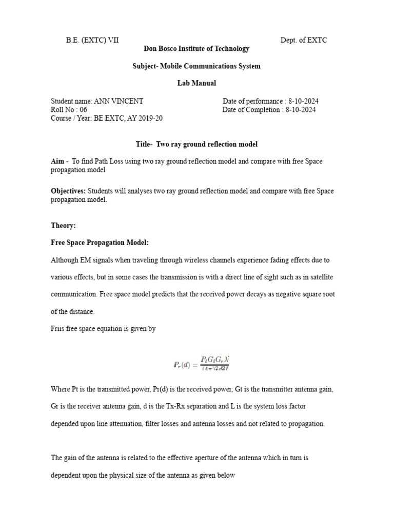 06 - Ann Vincent - Experiment-7 - MCS | PDF