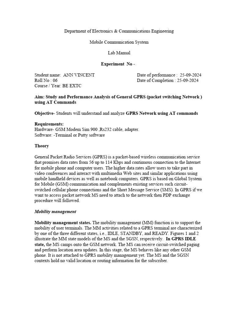 06 - Ann Vincent - Experiment-10 - MCS | PDF