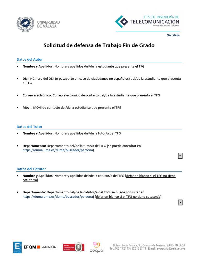 Datos Tfg v1 Form | PDF