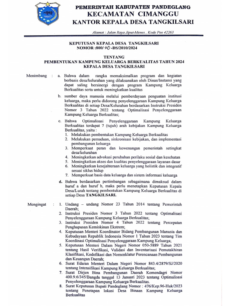 SK PKKB Th. 2024 | PDF