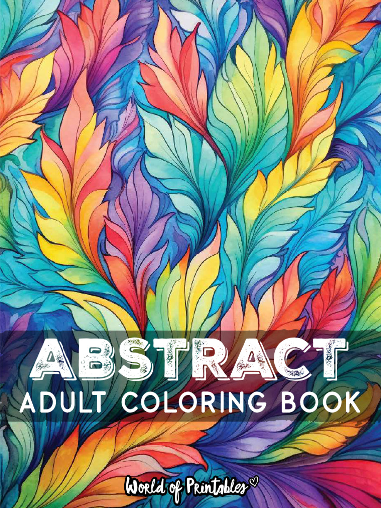 Adult Abstract Coloring Book | PDF