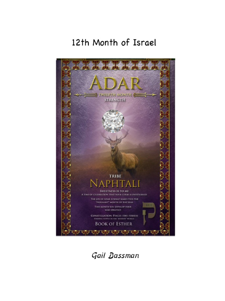 12th Month of Israel Adar Naphtali | PDF