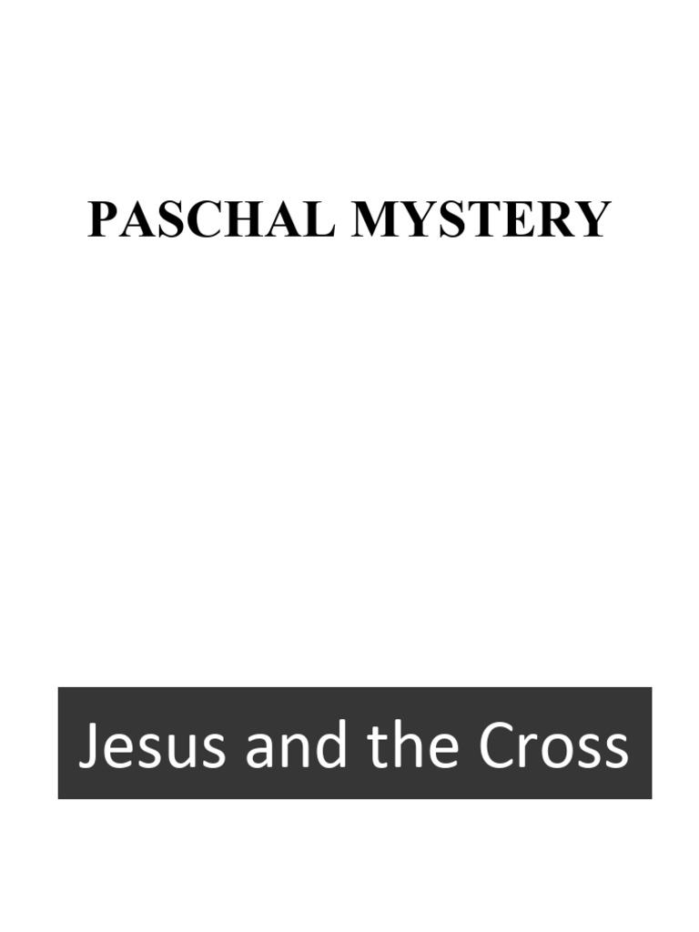 Paschal Mystery PDF | PDF