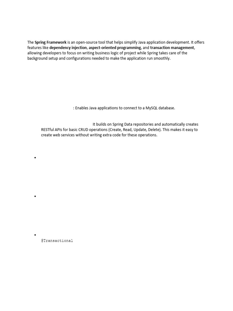 Spring Framework | PDF