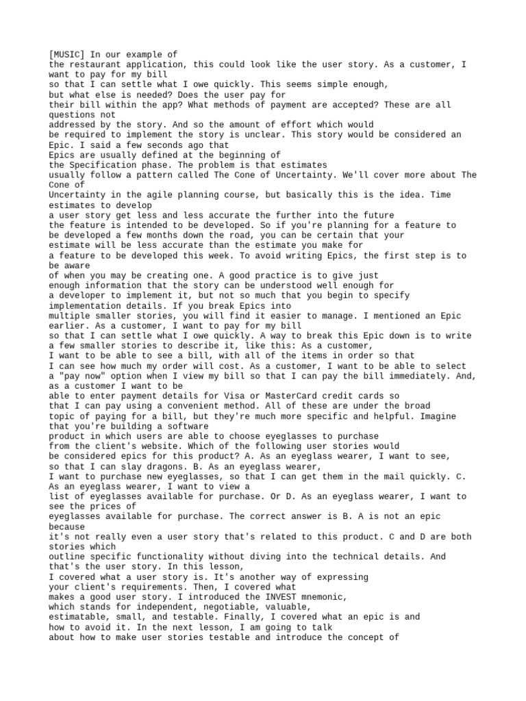 3 3 2B User Stories | PDF