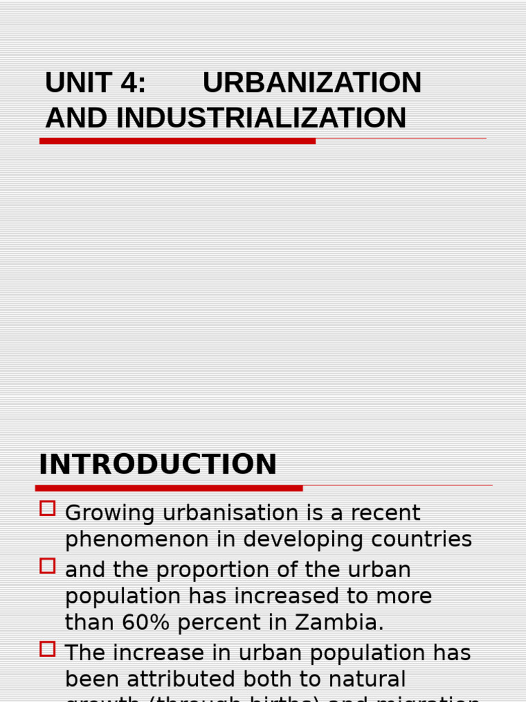 Urbanization | PDF