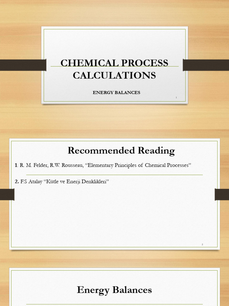 ChE 209 Chemical Process Calculations - L14 | PDF