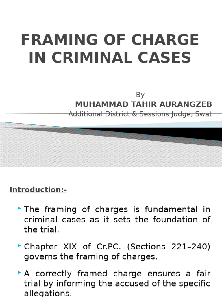 Framing of Charge (Final) | PDF