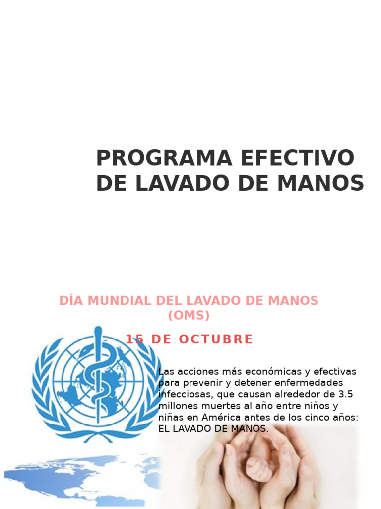 Presentacion de Lavado de Manos | PDF