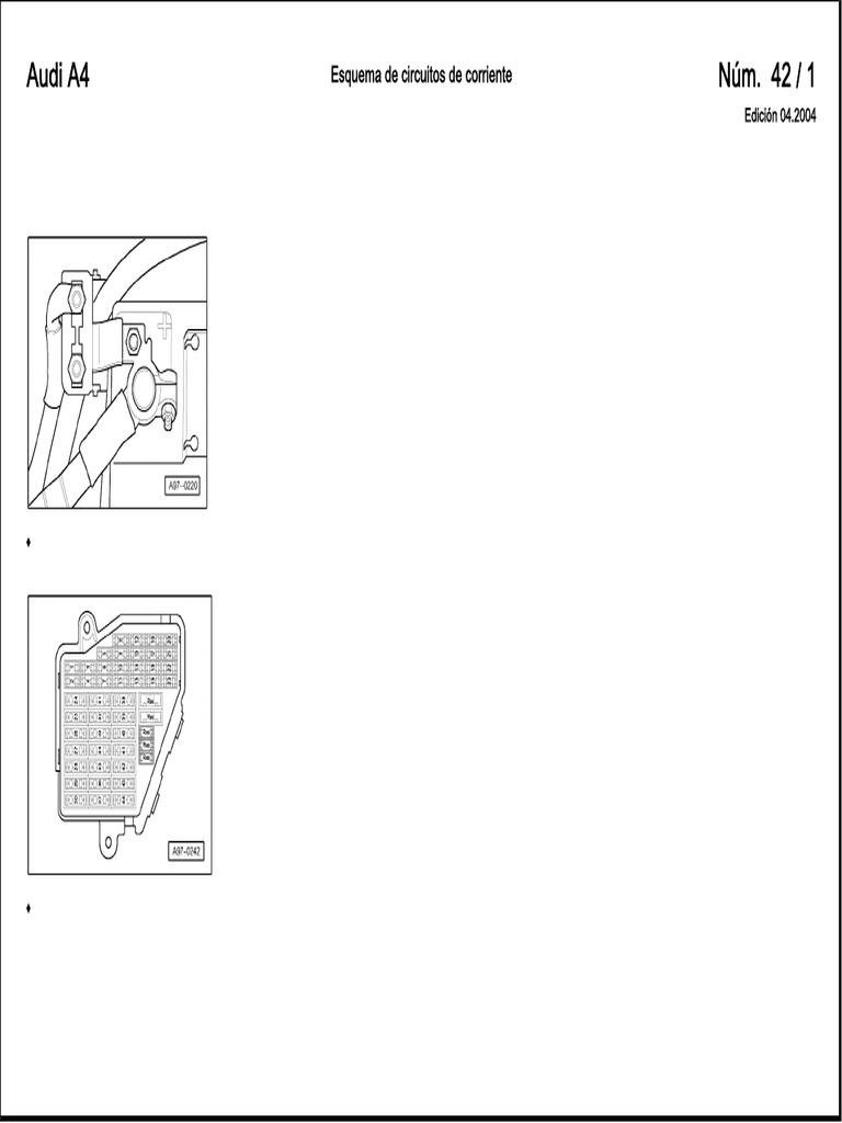 Audi A4 Ake 2002 Esquema de Cuadro | PDF