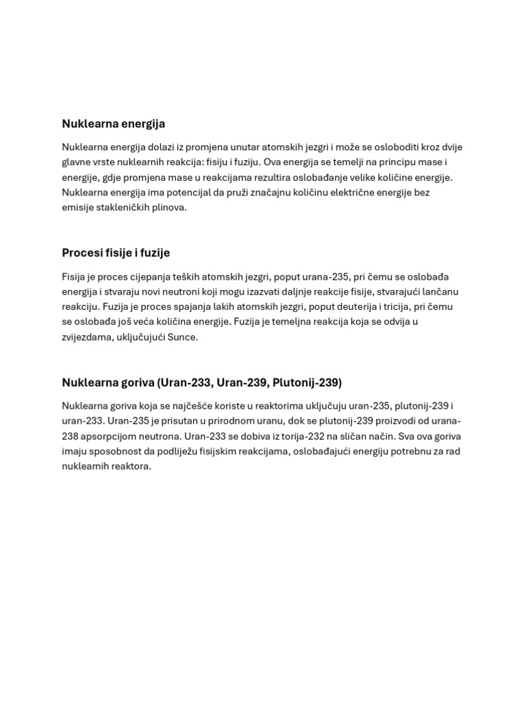 Elektrane - Nuklearne Elektrane | PDF