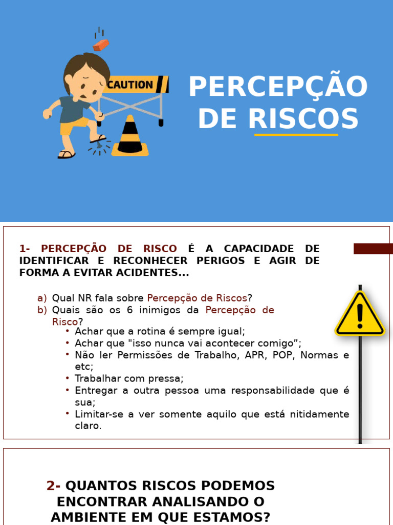 Percepção de Riscos - SIPAT | PDF