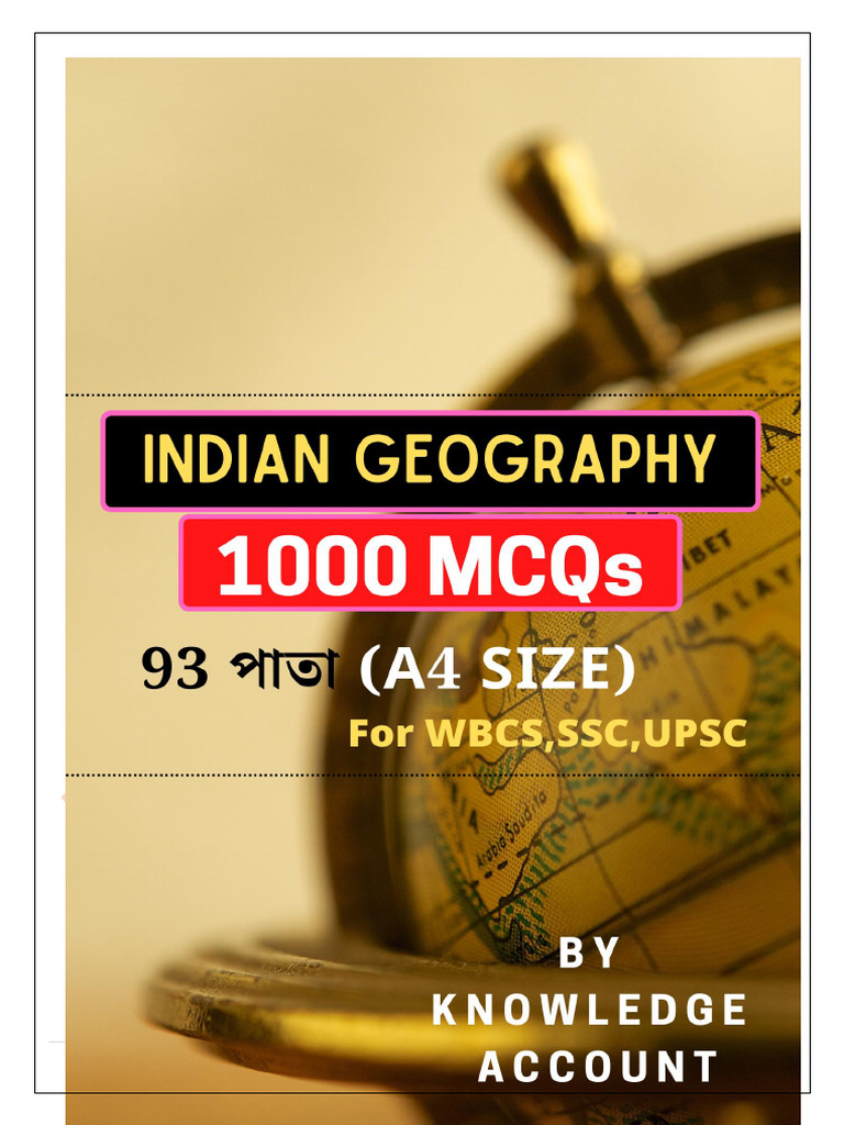 1000 Indian Geography MCQ | PDF