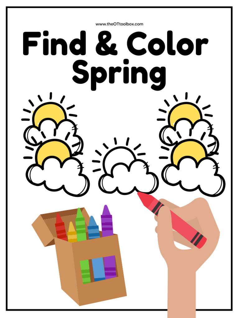 Find and Color Spring | PDF