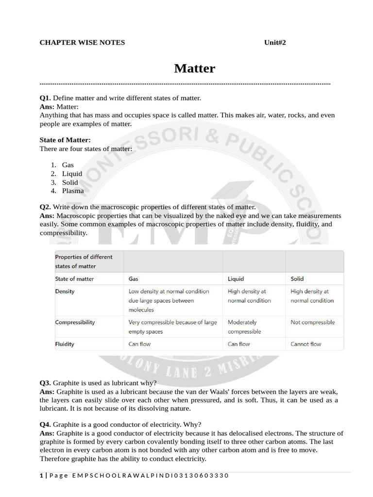 Chemistry Unit 2 | PDF