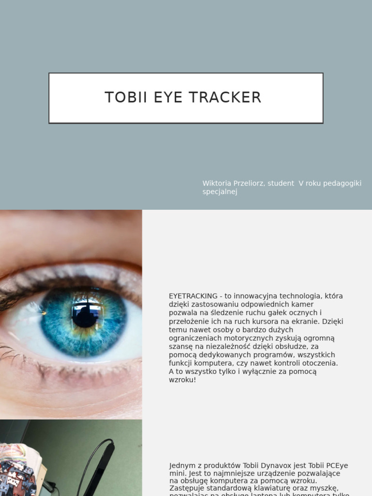 Tobii Eye Tracker | PDF