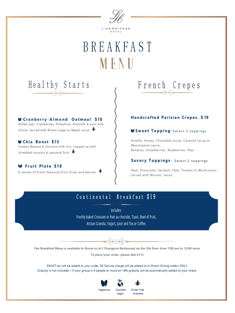 Breakfast-Menu | PDF