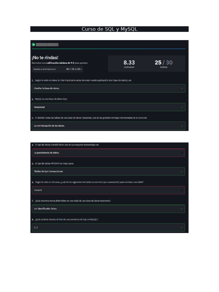 Curso Completo de SQL y MySQL | PDF