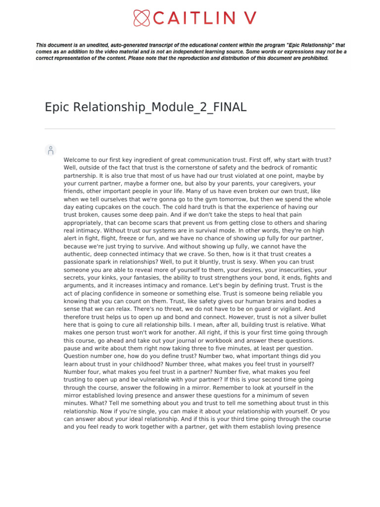 CaitlinV ER Module 2 Transcript | PDF | Forgiveness | Emotions