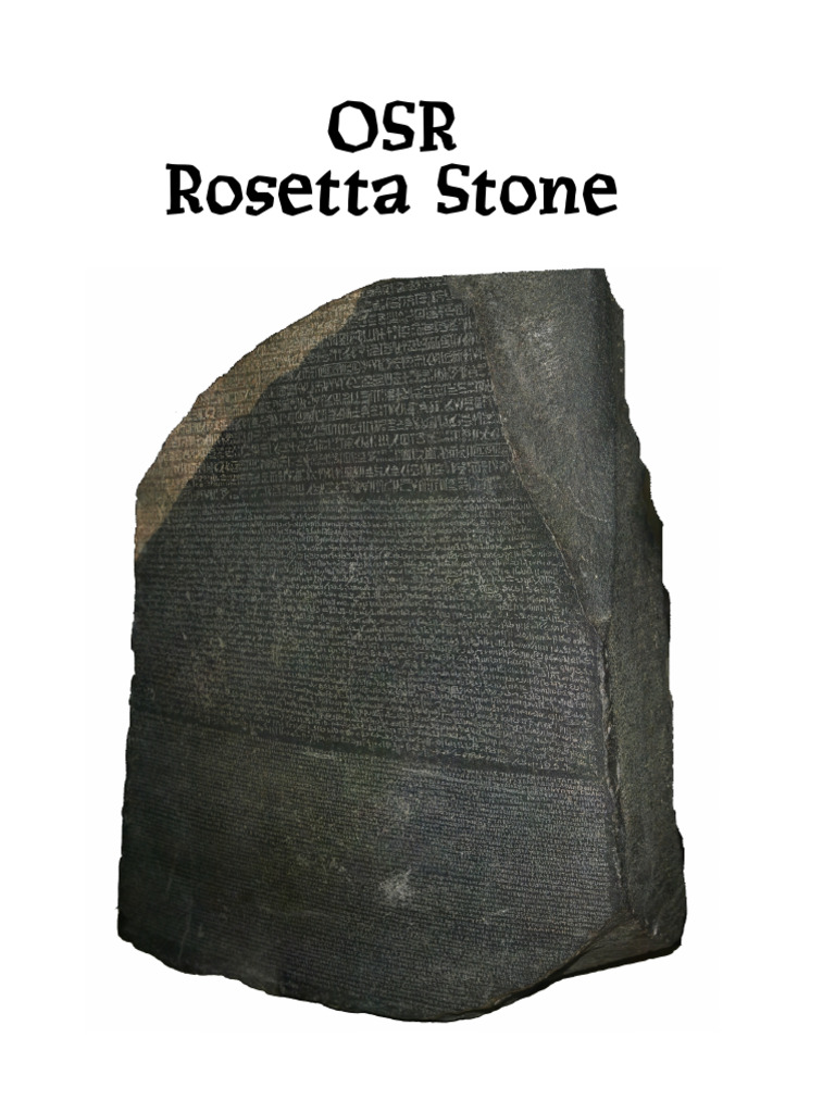 OSR Rosetta Stone | PDF