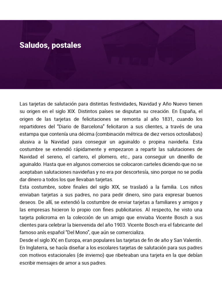 M2L3 - Saludos, Postales | PDF