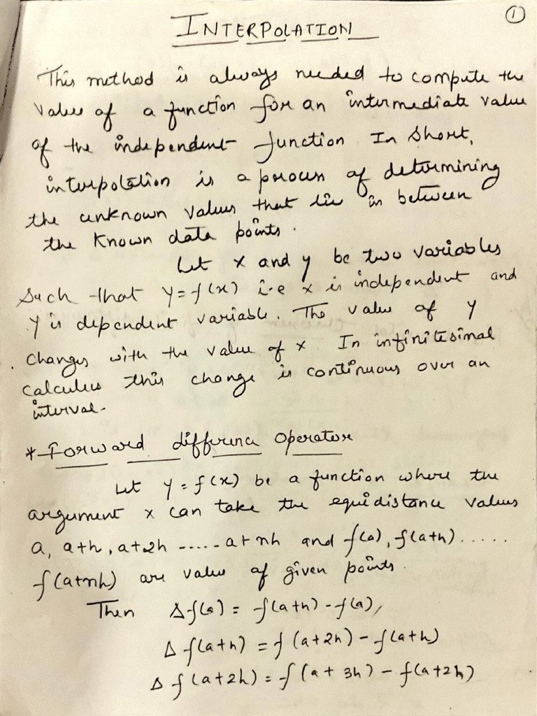 Interpolation Operators | PDF