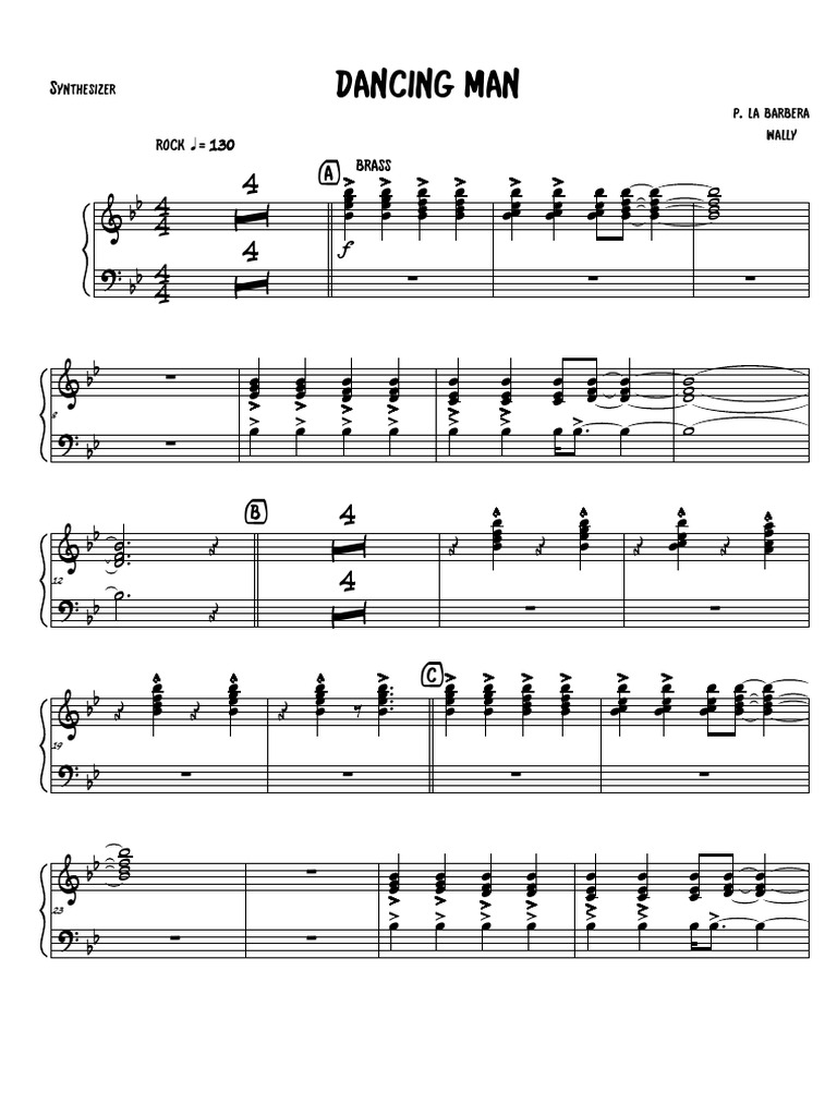 Dancing Man - Synthesizer | PDF