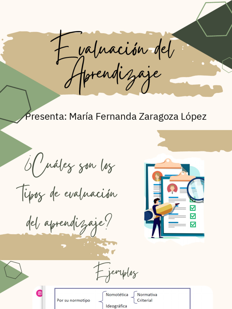 Evaluacion Del Aprendizaje | PDF